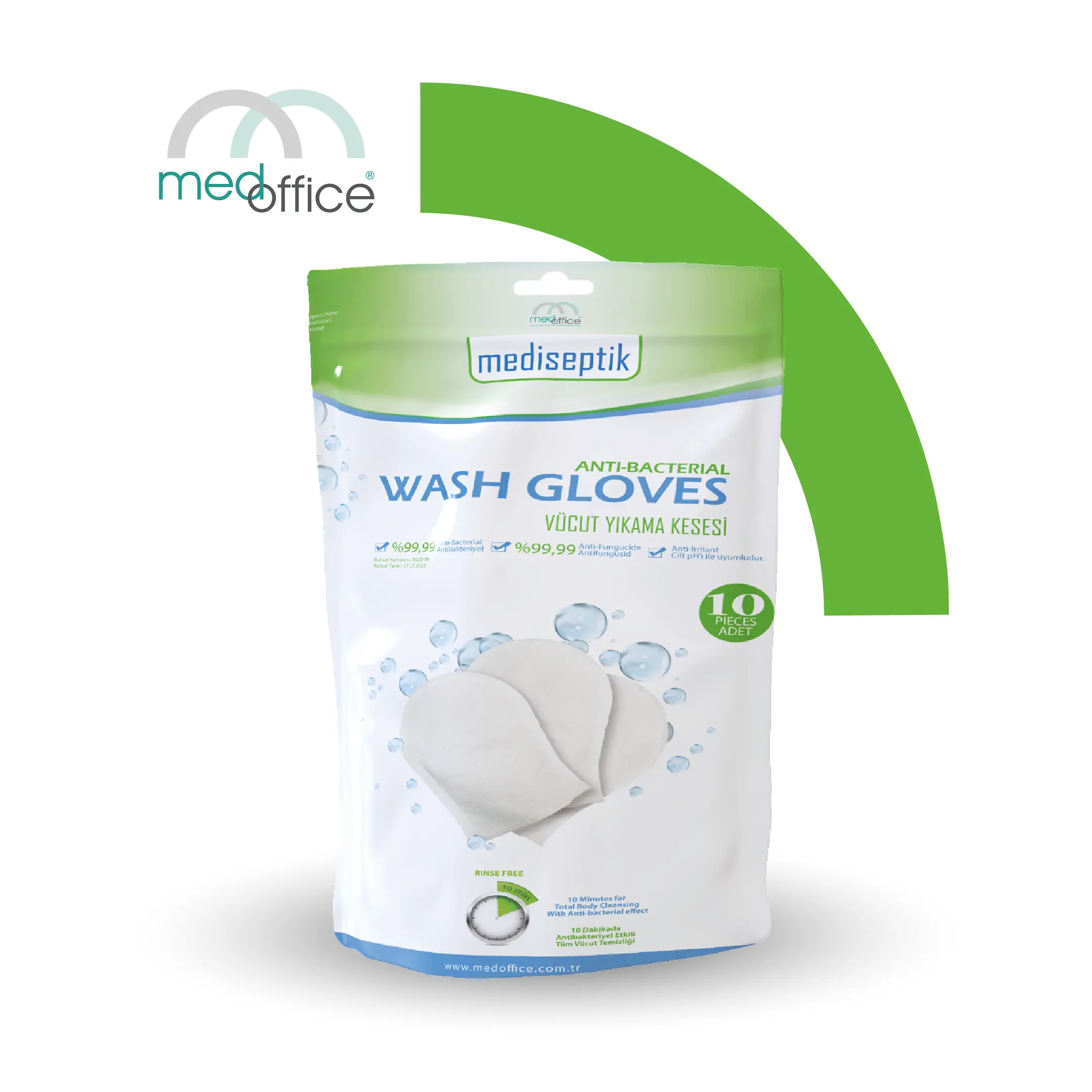 MEDISEPTIK Antibacterial Wash Gloves